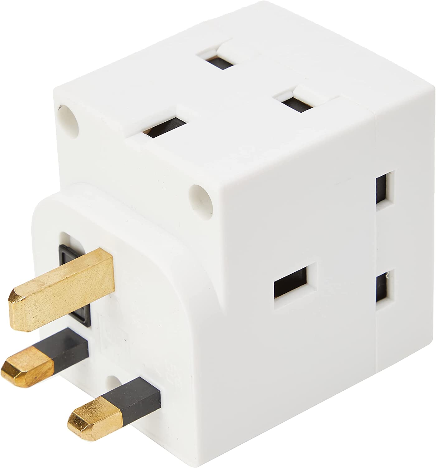 Deidentified 3 Way 13Amp Socket Adapter 3 Plug Sockets White RRP £5.65 CLEARANCE XL £4.99 ...