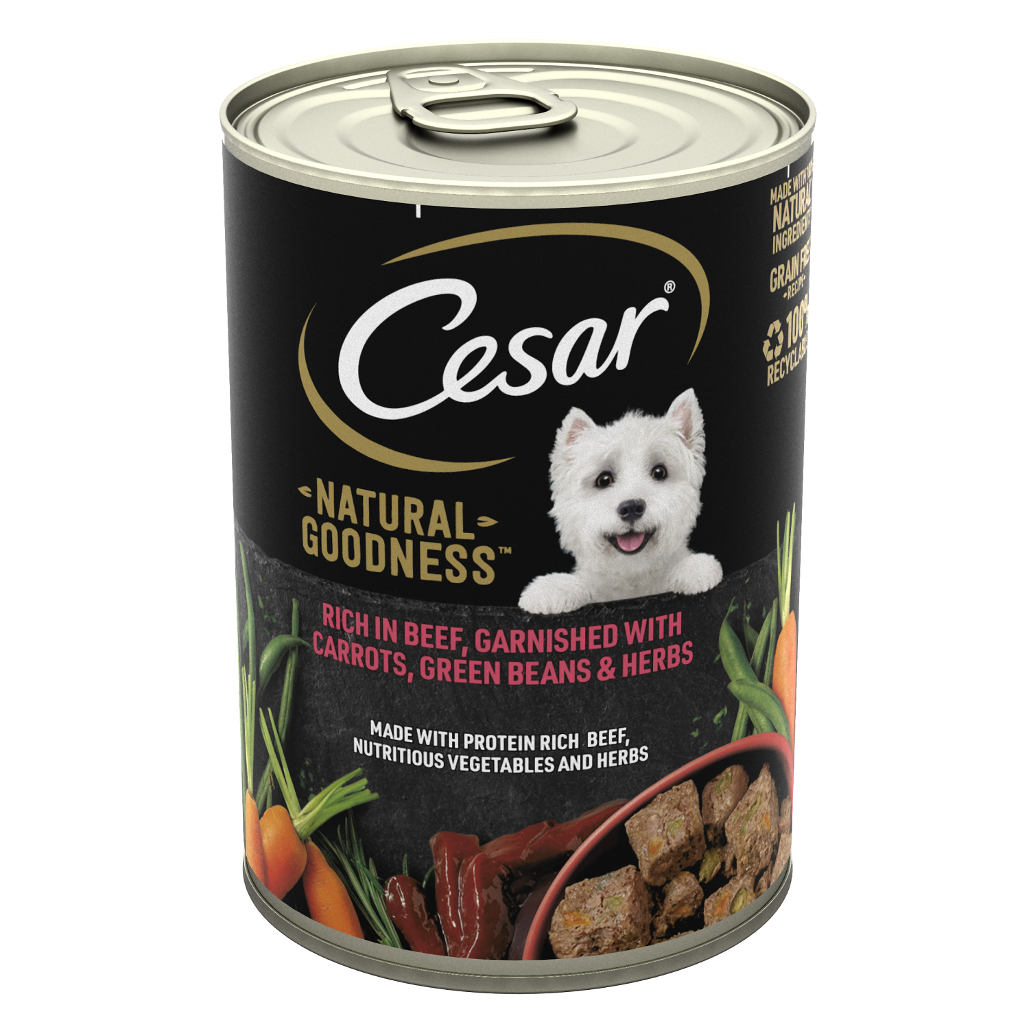 Cesar Can Natural Goodness Beef In Loaf 400g RRP £2.29 CLEARANCE XL 99p ...