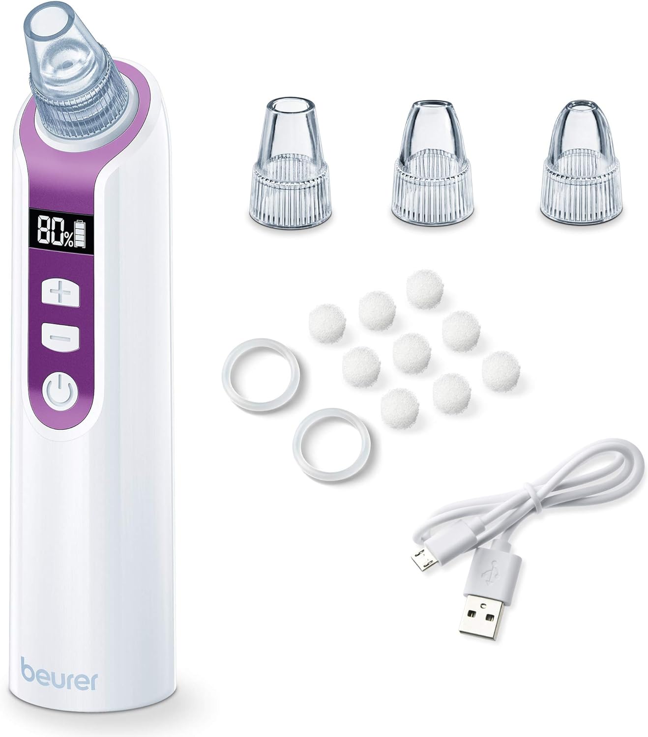 Beurer Power Deep Pore Cleanser FC 41 White & Purple RRP £35 CLEARANCE ...