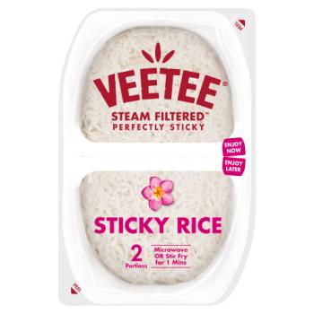 Veetee Steam Filtered Sticky Rice Twin Pot 2 x 130g RRP £1.85 CLEARANCE ...