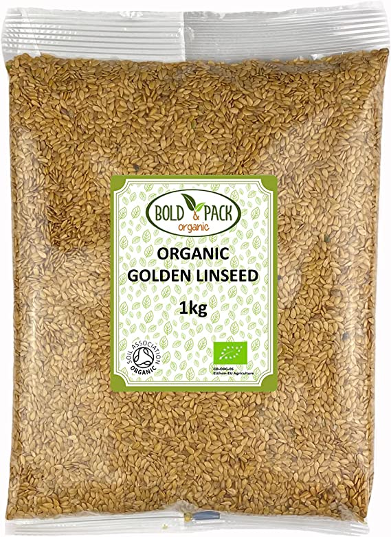 Bold & Pack Organic Golden Linseed 1kg RRP £5.99 CLEARANCE XL £2.99 ...