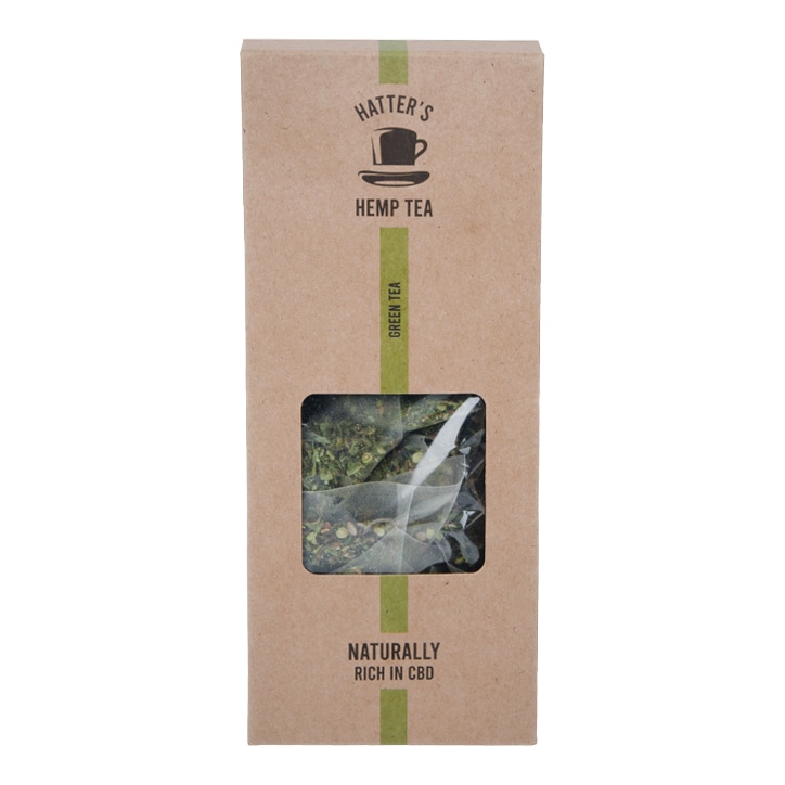 Hatter's CBD Hemp Tea Green Tea 20x Bags 45g RRP £19.99 CLEARANCE XL £2 ...