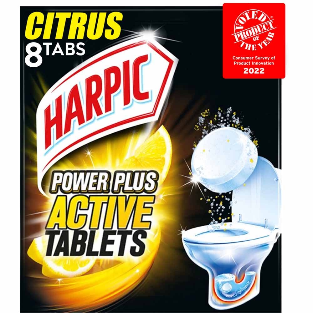 Harpic Power Plus Citrus Toilet Cleaner Tablets 8 Pack RRP £3.50 ...
