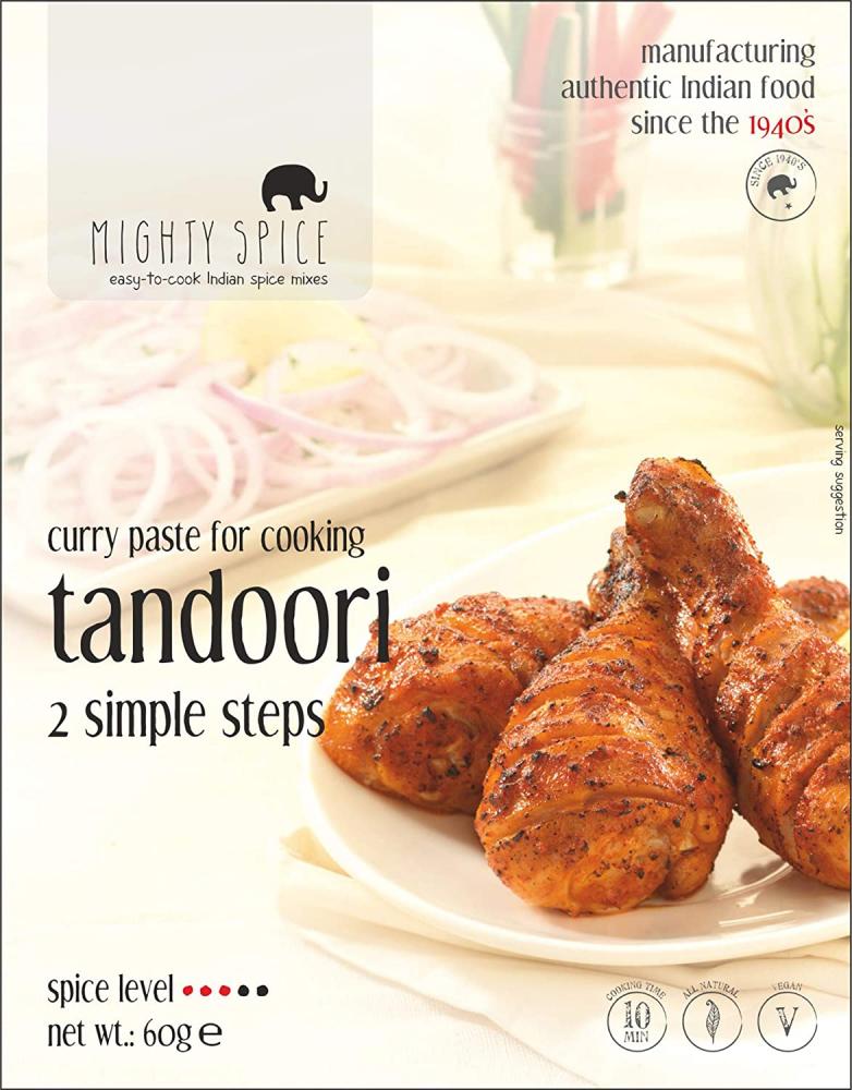 Mighty Spice Paste for Indian Tandoori Curry Sauce 60g RRP £3 CLEARANCE ...