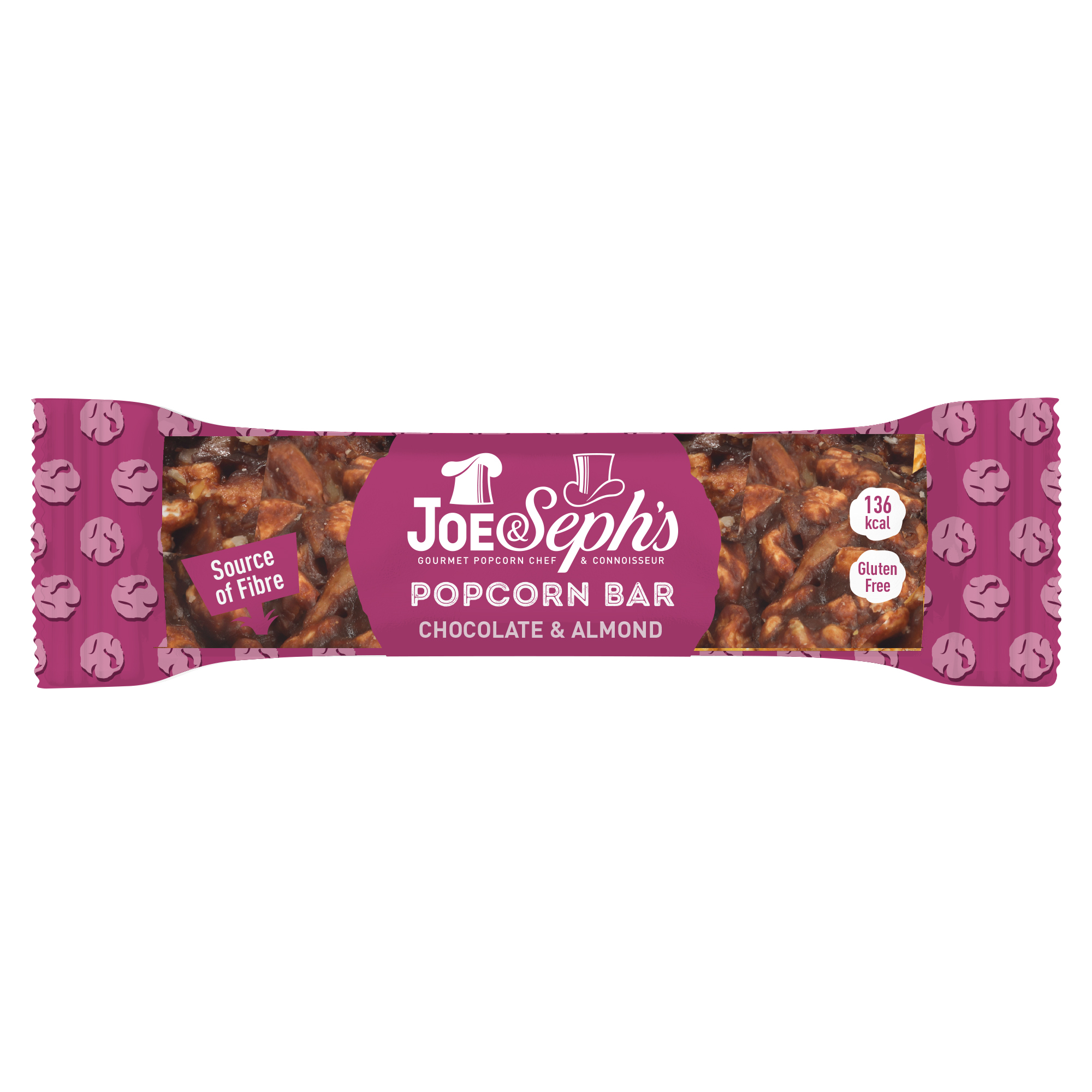 Joe & Seph's Popcorn Bar Chocolate & Almond 27g RRP £1.49 CLEARANCE XL ...
