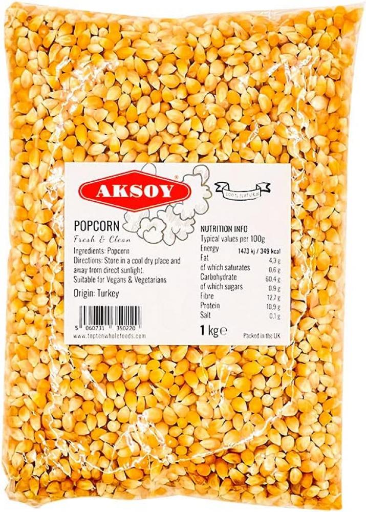 Aksoy Popping Corn Kernels Popcorn Seeds 1kg RRP £4.49 CLEARANCE XL £2. ...