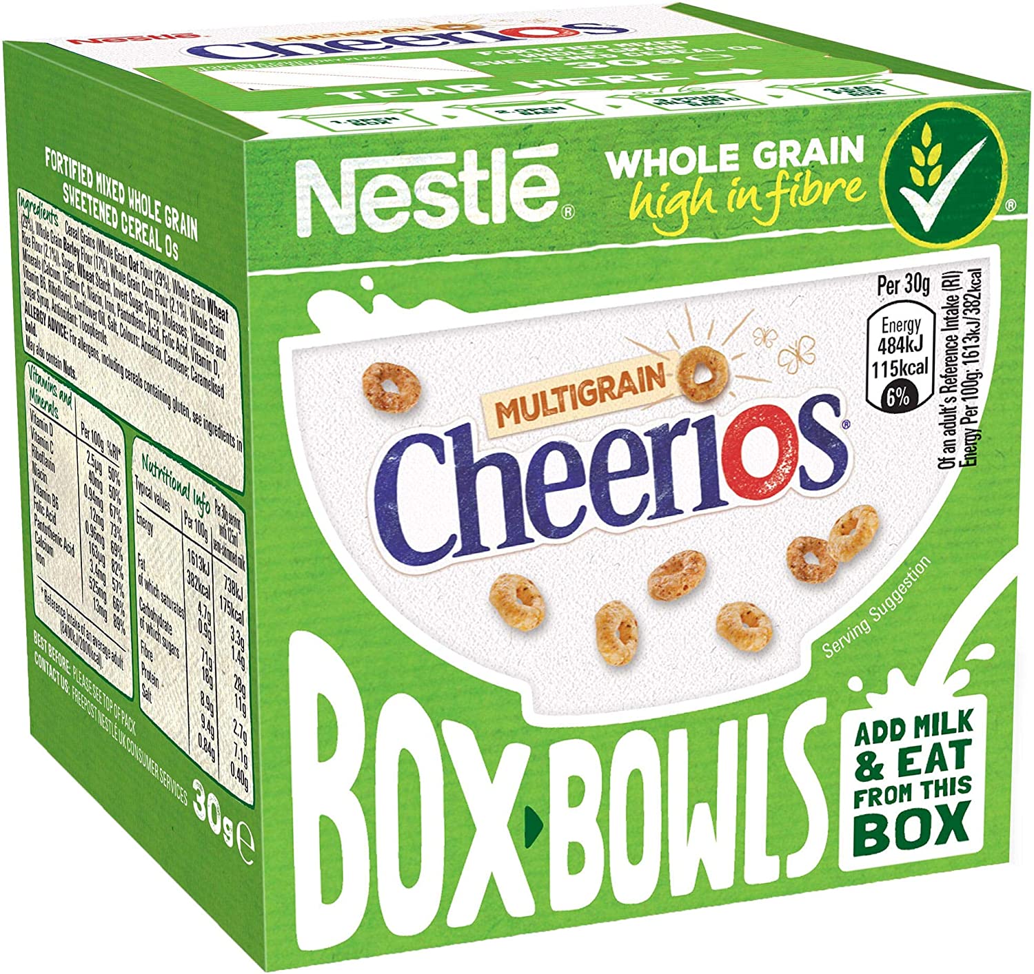 Nestle Box Bowls Cheerios Multigrain 30g RRP 40p CLEARANCE XL 29p or 5 ...