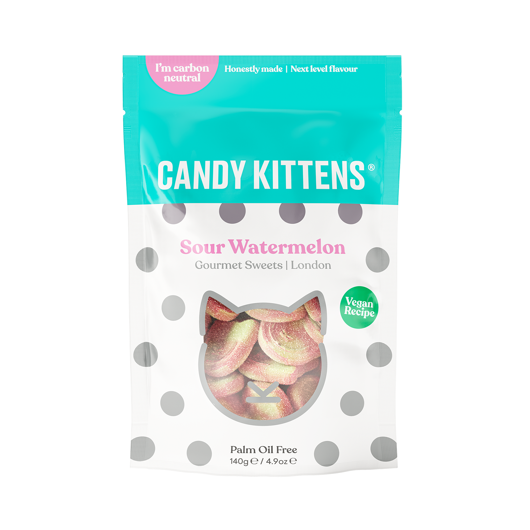 Candy Kittens Gourmet Sweets Sharing Bag Sour Watermelon 145g RRP £3 ...