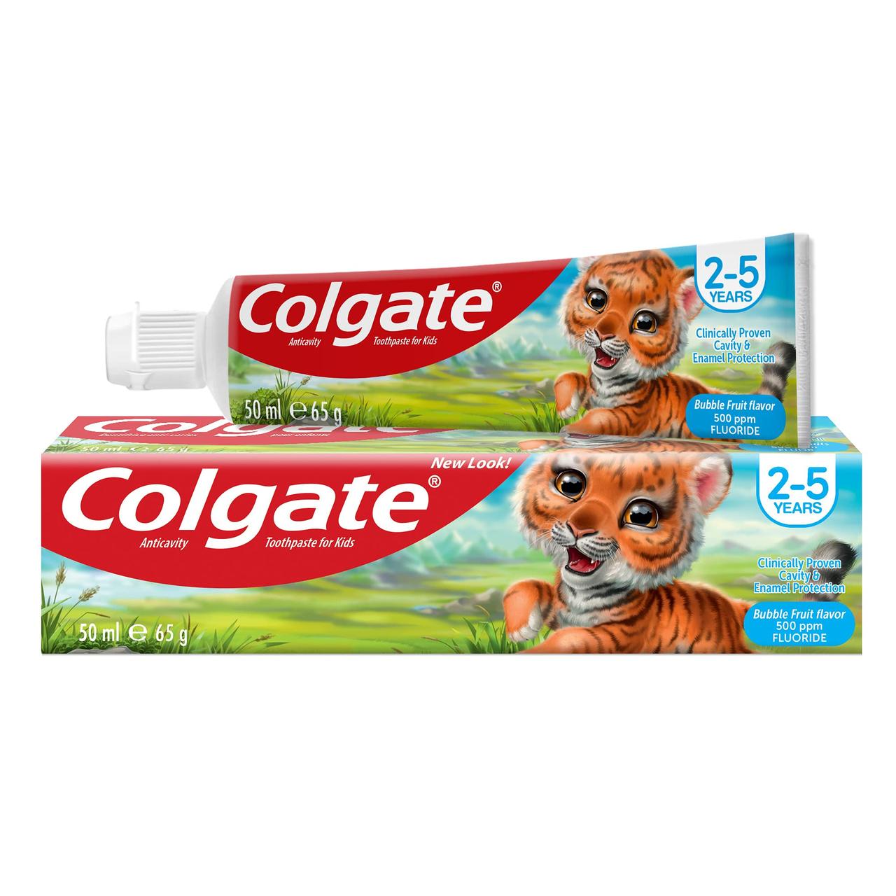 Colgate Bubble Fruit Flavour Toothpaste Kids 2-5 Yrs 50ml RRP £2.99 ...
