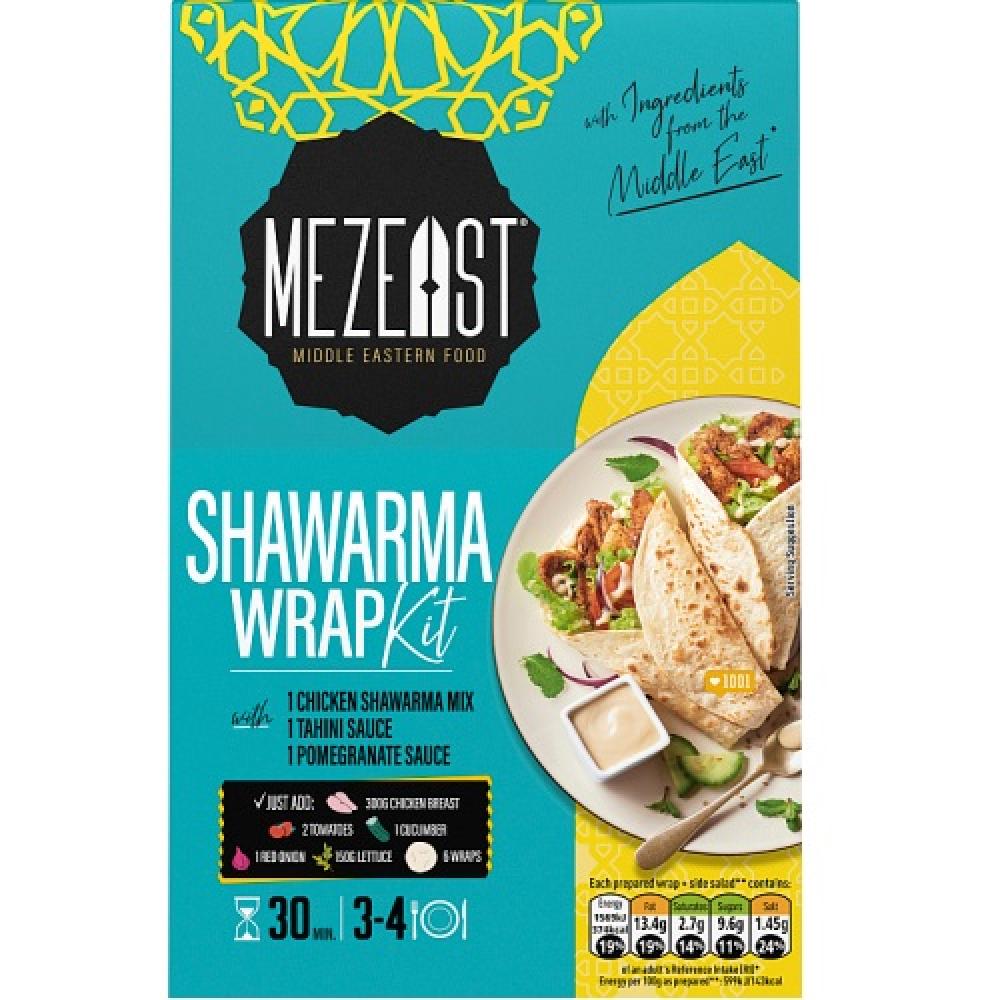 MEZEAST Middle Eastern Chicken Shawarma Wrap Meal Kit 130g RRP £2.85 ...