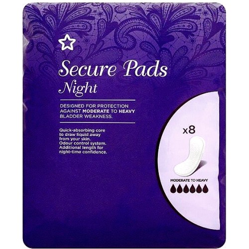 Superdrug Secure Pads Night 8 Pack RRP £3.50 CLEARANCE XL £1.99 ...