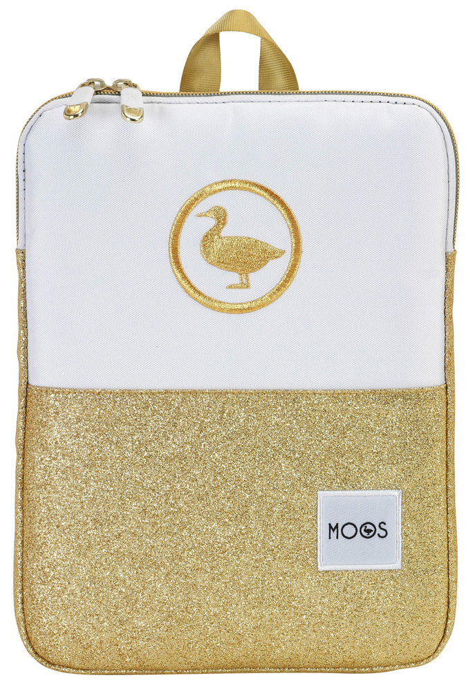 Moos Gold & White Laptop/Tablet Case 10.6" RRP £12.99 CLEARANCE XL £2. ...