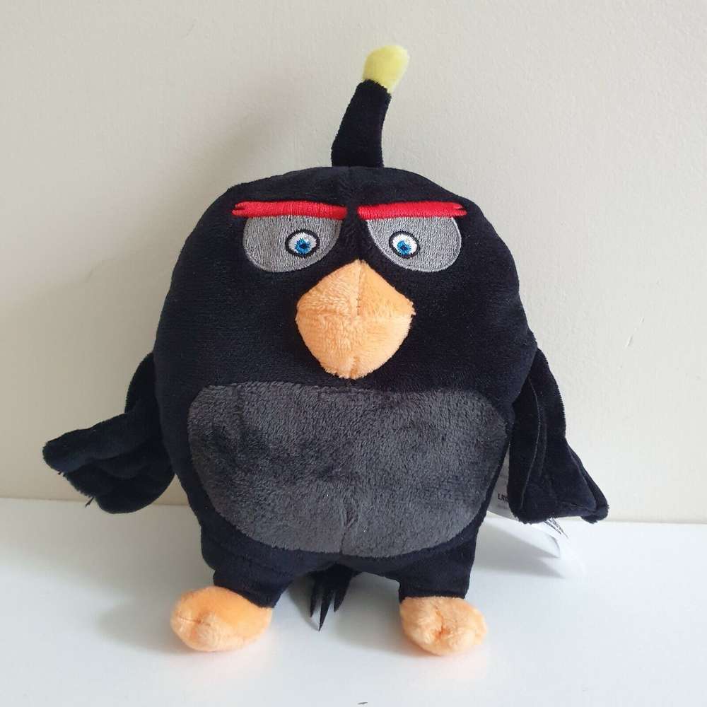 The Angry Birds Movie 2 Black Angry Bird Plush with 5 Chocolates RRP £6 ...