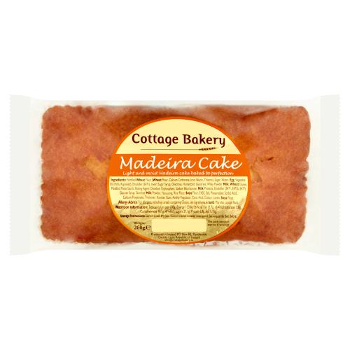 Cottage Bakery Madeira Cake 260g (Sept 22) RRP £1.25 CLEARANCE XL 59p ...