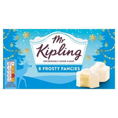 Mr Kipling 8 Frosty Fancies (Dec 23) RRP £1.99 CLEARANCE XL 89p or 2 ...