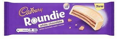 Cadbury's 6 Pack Roundie White Chocolate Wafers 180g RRP £1.99 ...